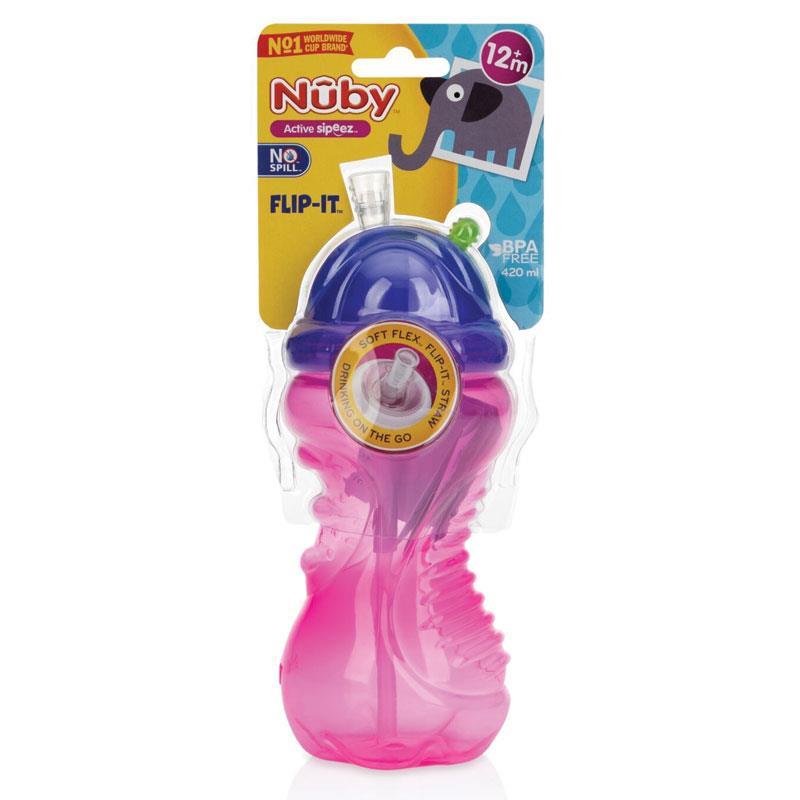 nuby no-spill flip-it cup 12m+ 420ml – HORO.co.nz