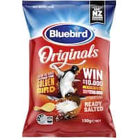 bluebird originals potato chips ready salted 150g – HORO.co.nz