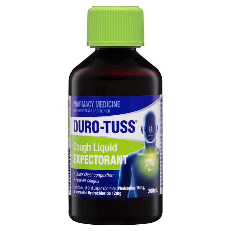 duro-tuss expectorant cough mixture 200ml – HORO.co.nz