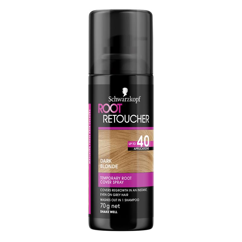 Schwarzkopf Root Retoucher Dark Blonde Temporary Root Cover Spray 70g ...