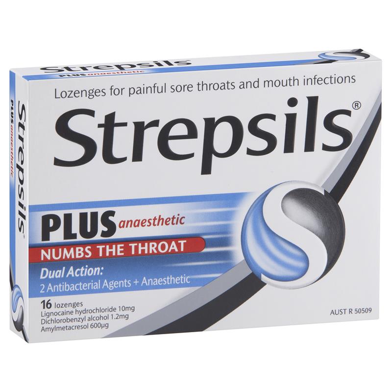 strepsils plus anaesthetic sore throat 16 lozenges – HORO.co.nz
