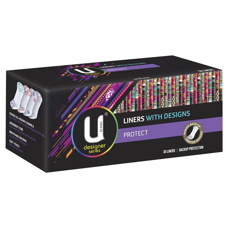 u by kotex pantyliners designs protect 30 pack – HORO.co.nz
