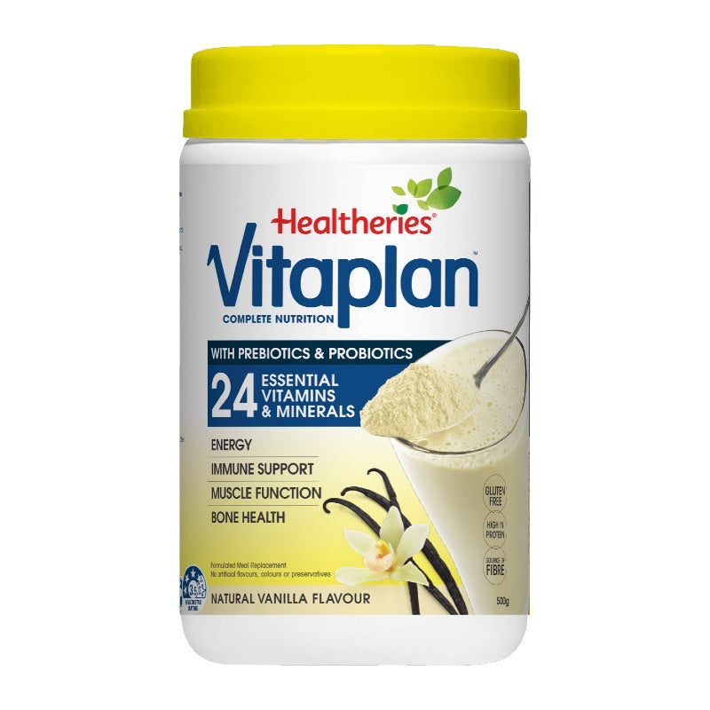 Healtheries Vitaplan Vanilla Flavour 500g – HORO.co.nz