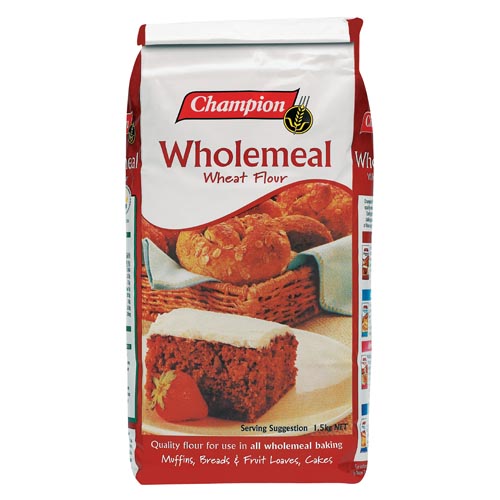 Champion Flour Wholemeal bag 1.5kg – HORO.co.nz