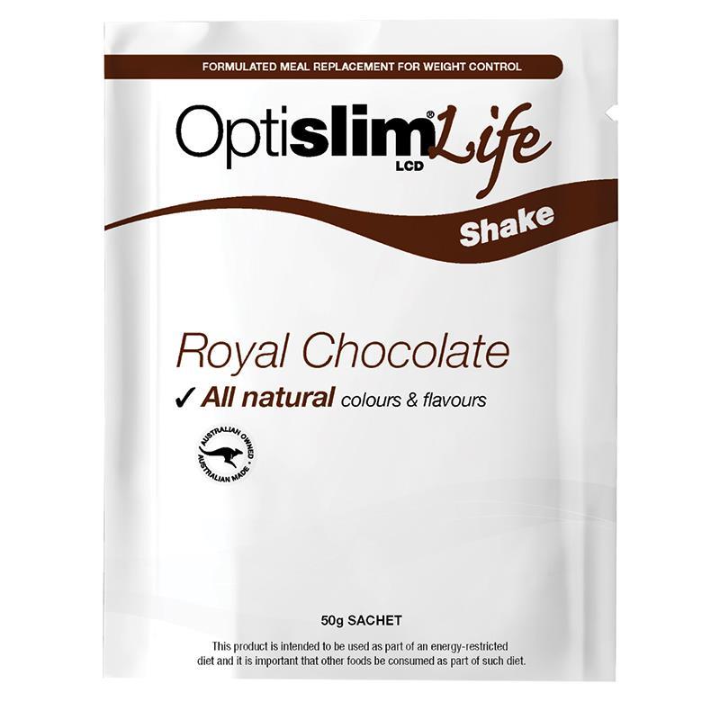 optislim life shake royal chocolate 50g sachet – HORO.co.nz