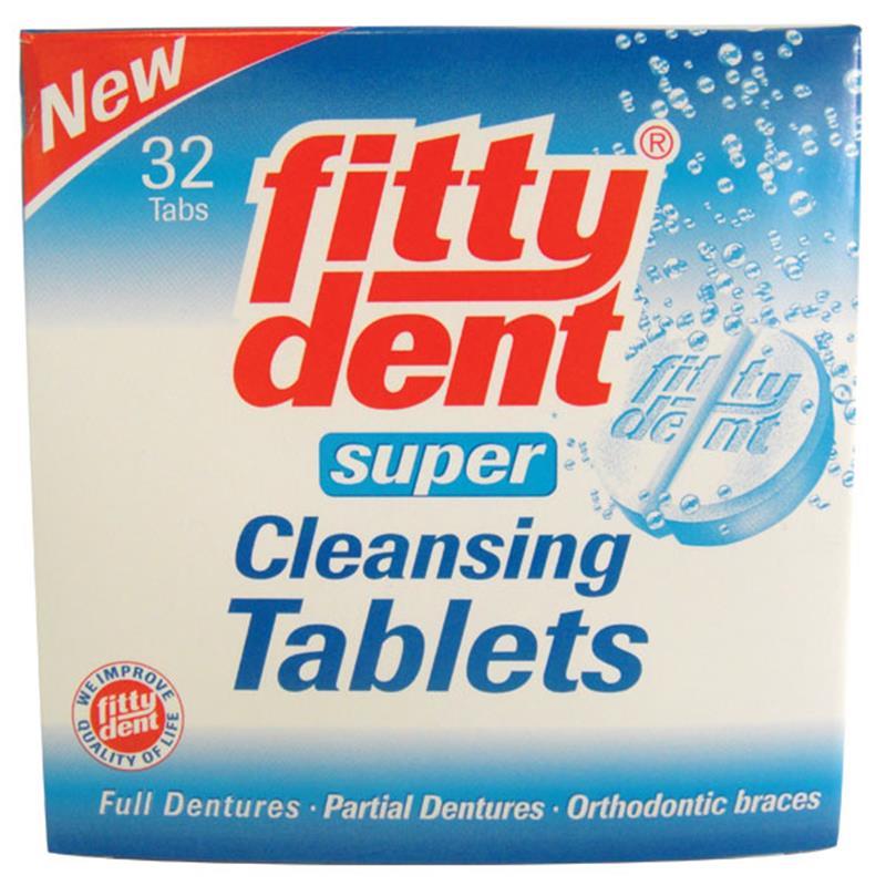 fittydent super denture cleaning 32 tablets – HORO.co.nz
