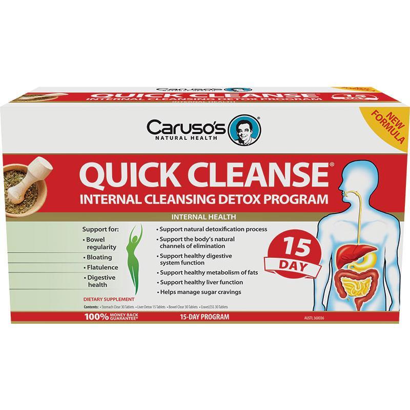 carusos natural health quick cleanse 15 day detox program + probiotic ...