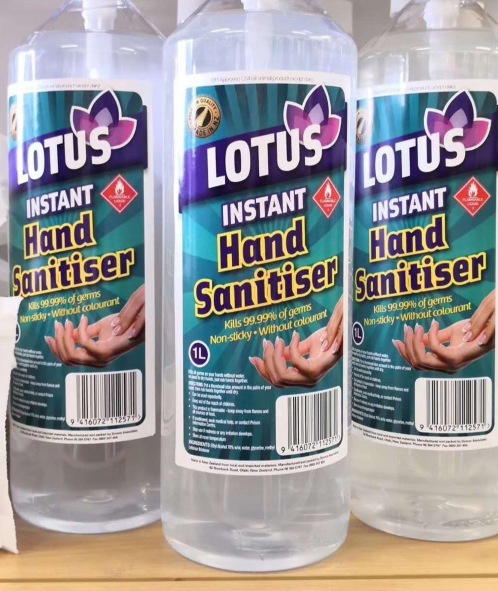 LOTUS Hand Sanitiser 1 Litre (1pcs) - Refill Pack – HORO.co.nz